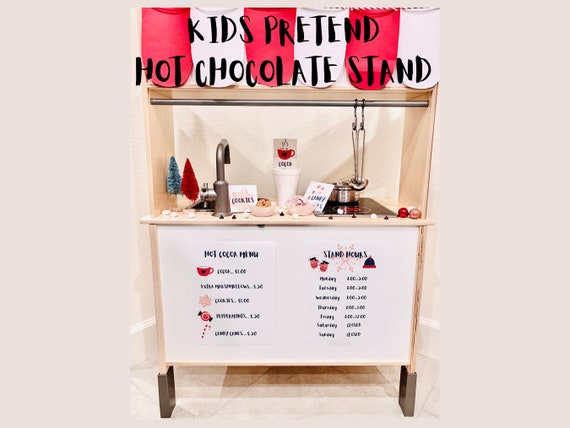 Hot Chocolate Stand Printable Market Pretend Play Printed | Etsy