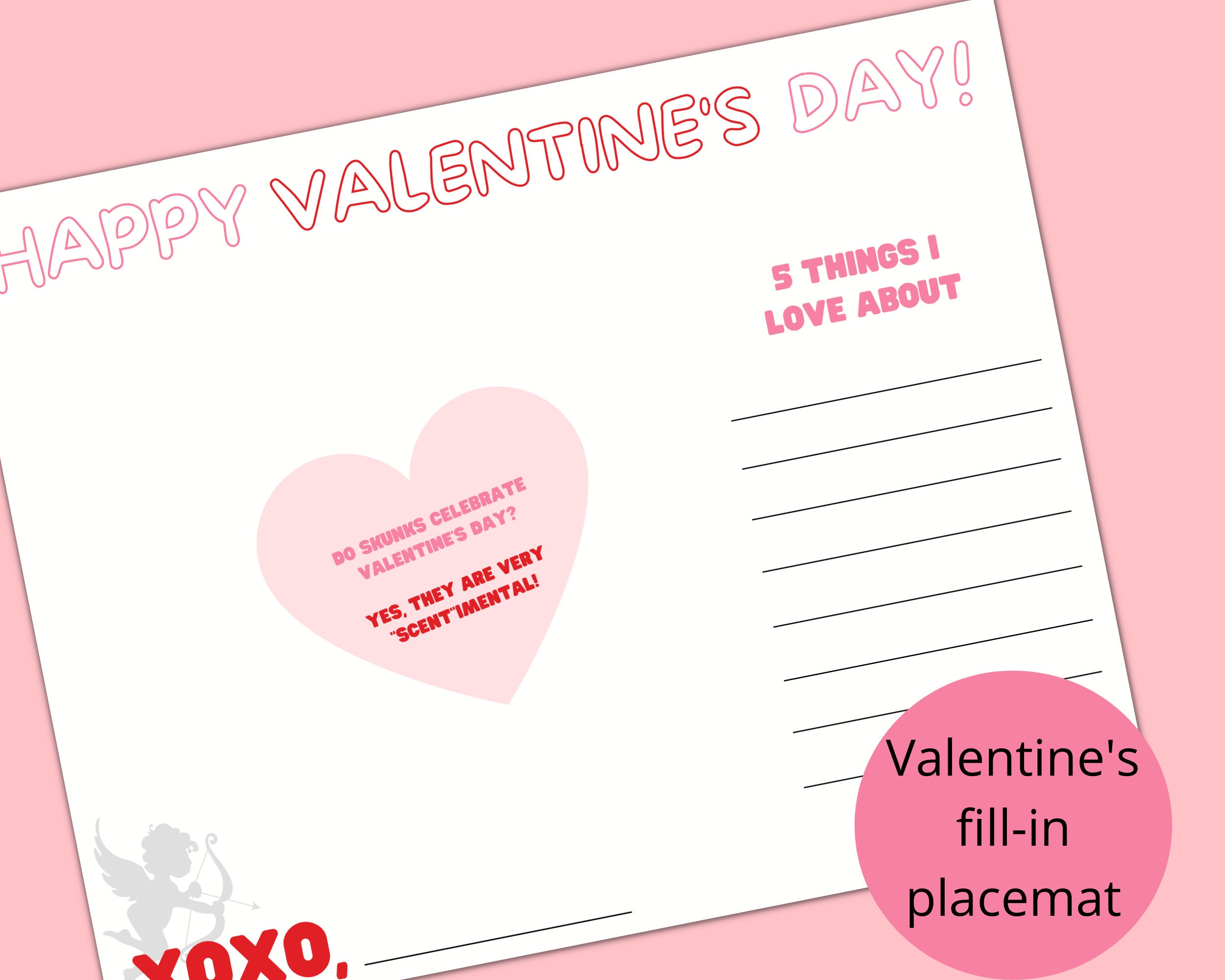 Printable Kids Valentine's Activity Bundle Preschool Activities Toddler ...