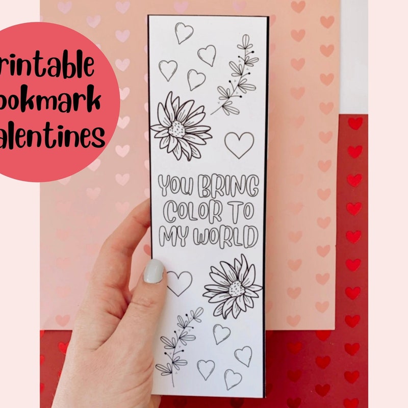 Valentine Bookmark - Etsy
