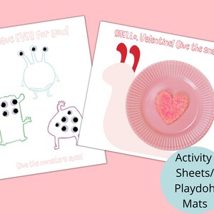 Printable Kids Valentine's Activity Bundle Preschool Activities Toddler ...