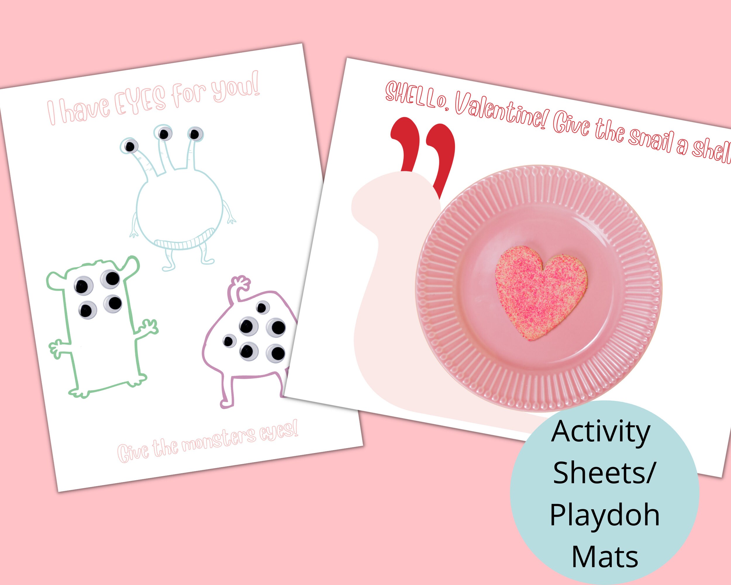 Printable Kids Valentine's Activity Bundle Preschool Activities Toddler ...
