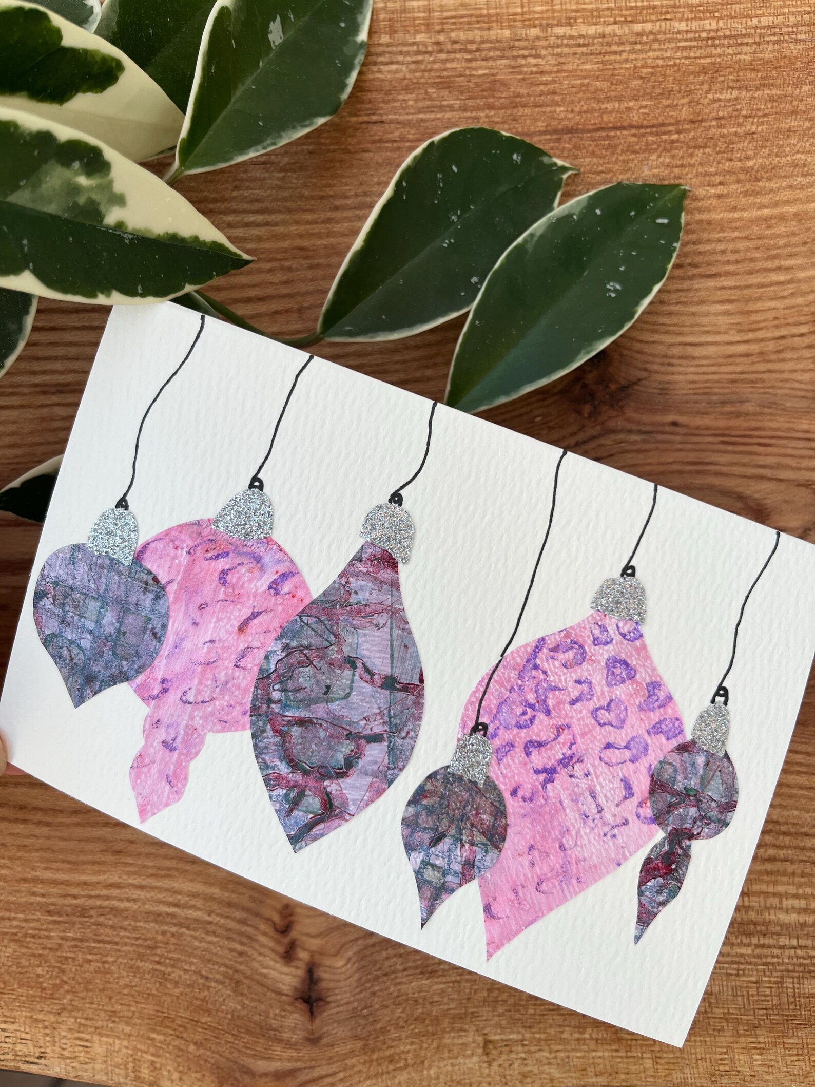5-pack - Handmade Holiday Cards - Unique, One-of-a-kind, Hand Crafted ...