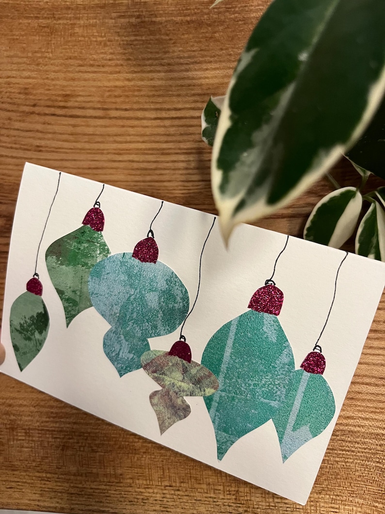 5-pack - Handmade Holiday Cards - Unique, One-of-a-kind, Hand Crafted ...