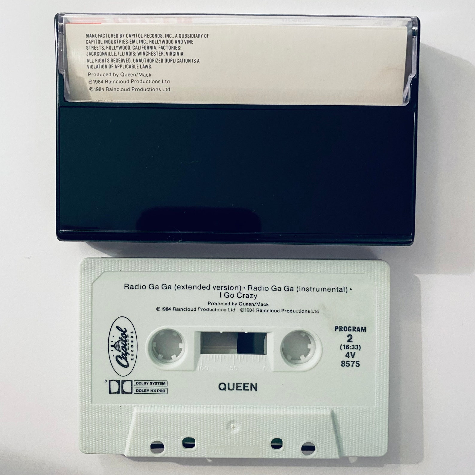 Queen Cassette Tape Single Radio Ga Ga 1984 Rare Queen Music | Etsy