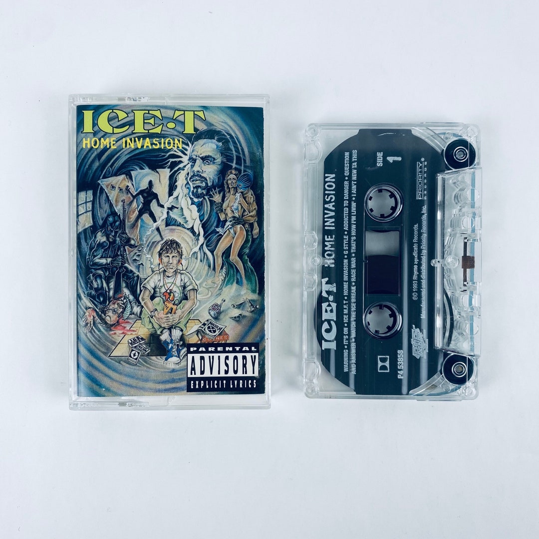 Ice-t Home Invasion Cassette Tape, Vintage 90s Hip Hop, USA 1st Press ...