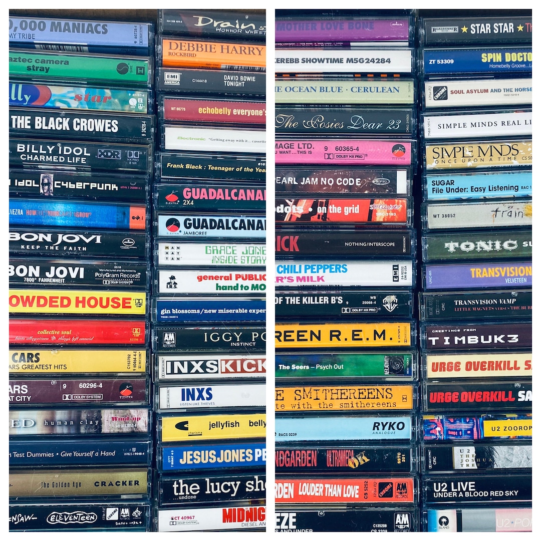 Alternative, Grunge, Punk, New Wave Cassette Tapes: U2, REM, Bowie ...