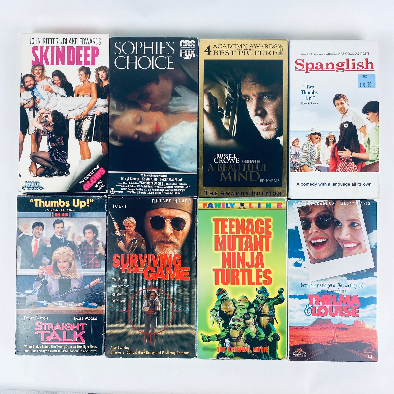 80s 90s VHS Movies: Mallrats, Back to the Future, Labyrinth, Cry Baby ...