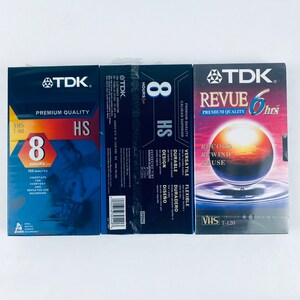 Vintage 1980's/90's Sealed Blank VHS Tapes 120-160 Minute RCA Sony Jvc ...