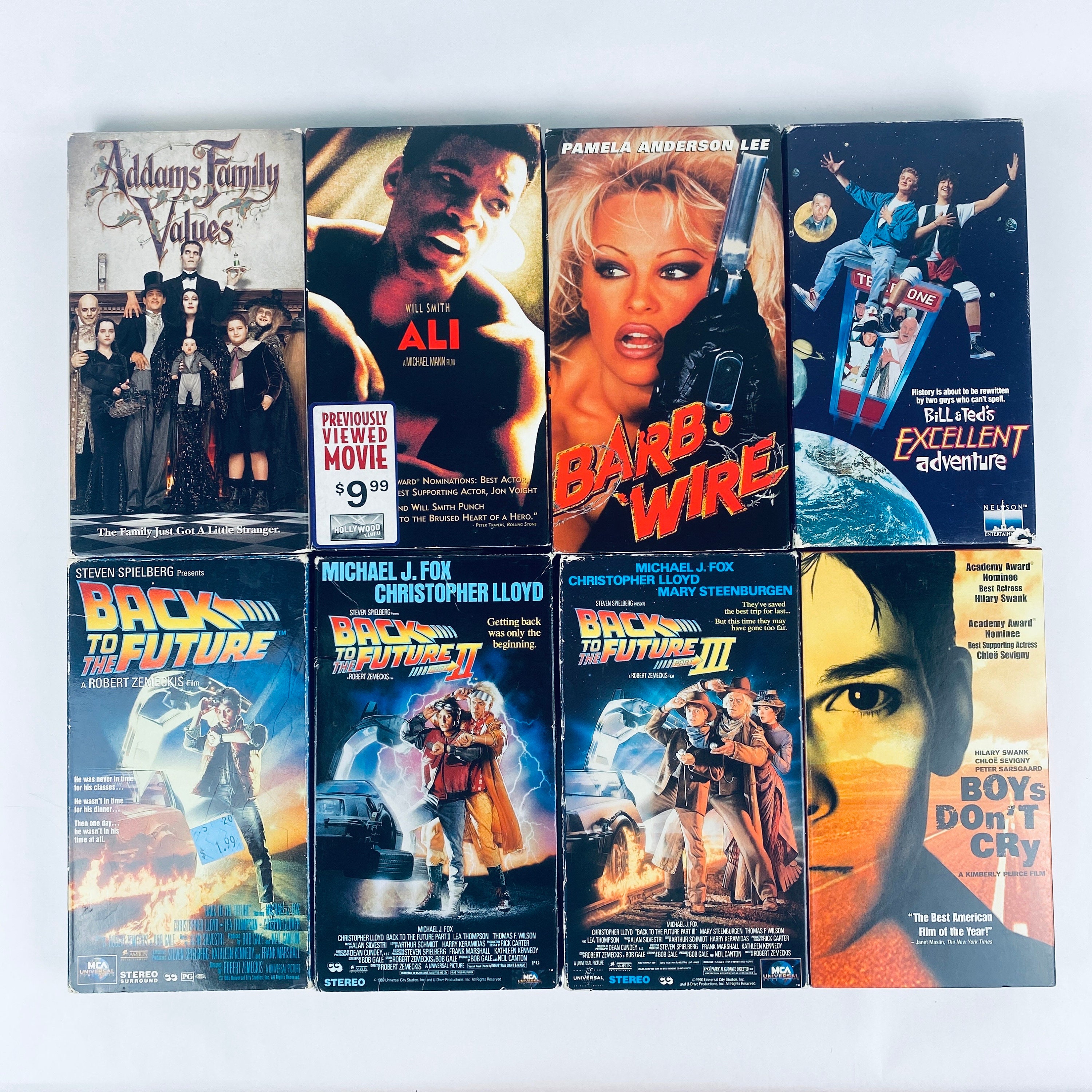 80s 90s VHS Movies: Mallrats, Back to the Future, Labyrinth, Cry Baby ...