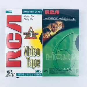 Vintage 1980's/90's Sealed Blank VHS Tapes 120-160 Minute RCA Sony Jvc ...
