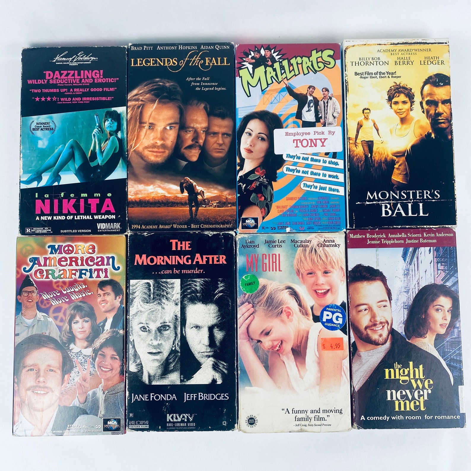 80s 90s VHS Movies: Mallrats, Back to the Future, Labyrinth, Cry Baby ...