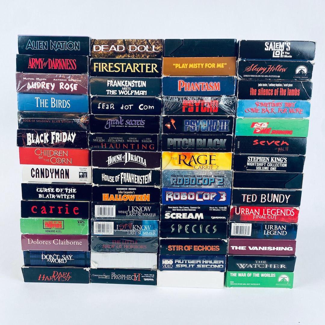 Horror Movies, VHS, 80s 90s Thrillers, Build A Lot: Scream, Psycho ...
