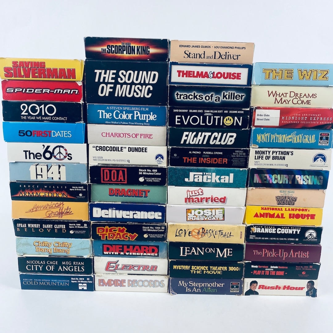 80s 90s VHS: Fight Club, Deliverance, Empire Records, Monty Python ...