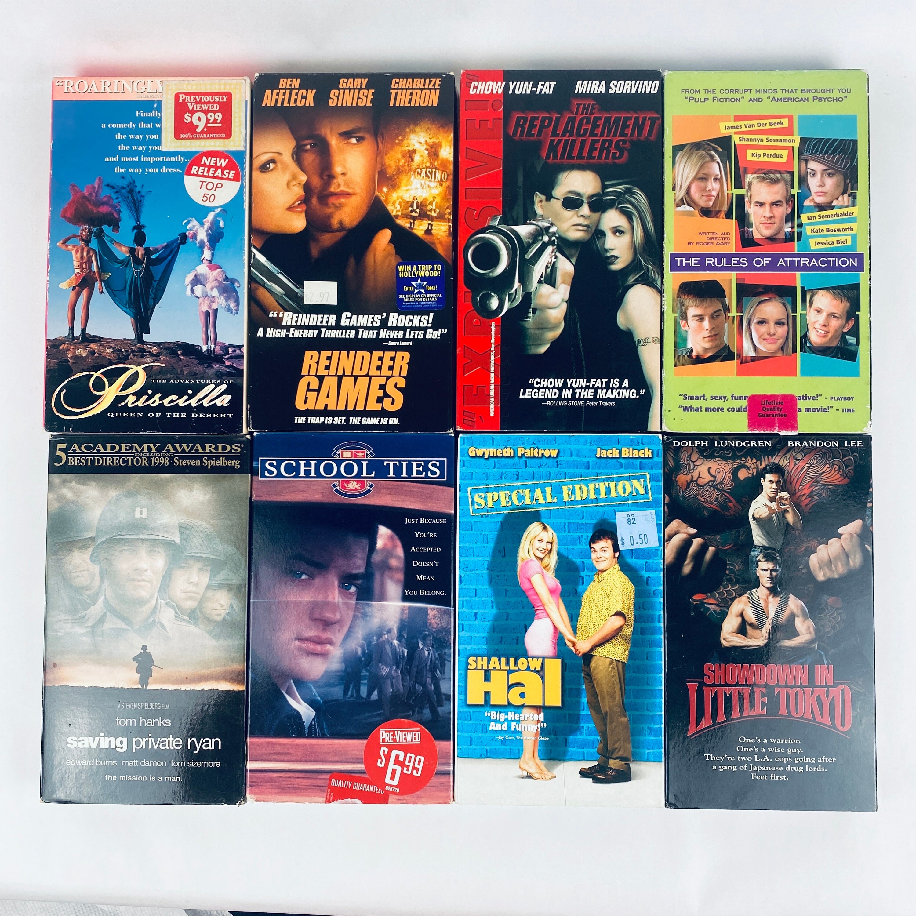 80s 90s VHS Movies: Mallrats, Back to the Future, Labyrinth, Cry Baby ...