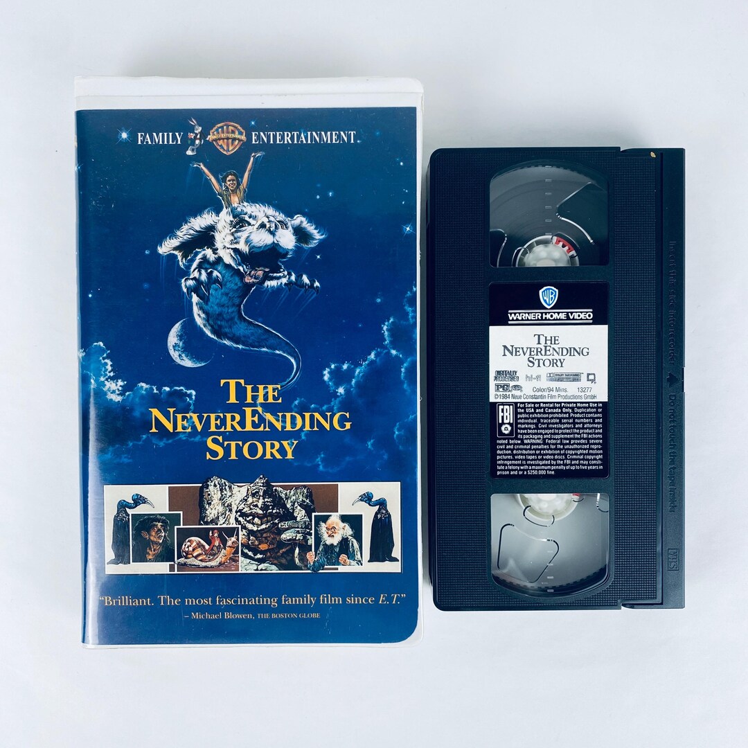 The Neverending Story VHS (1984) Vintage 80s, Clamshell Edition ...
