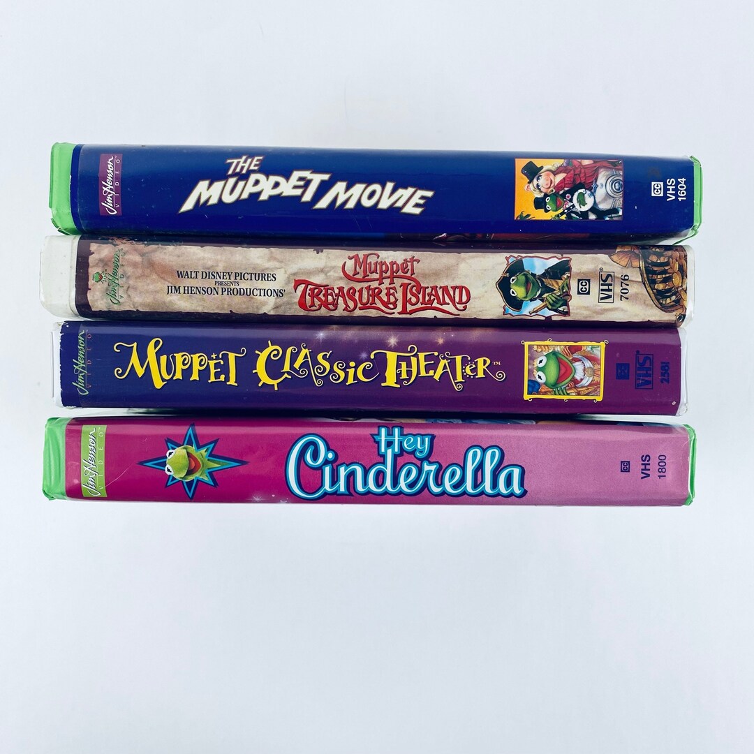 4 Vintage Muppet VHS Movies Muppet Movie Muppet Treasure - Etsy