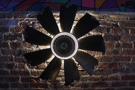 Black Fan Wall Light | Etsy