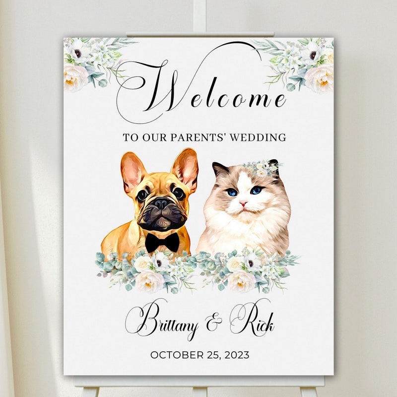 Pet Wedding Sign - Etsy