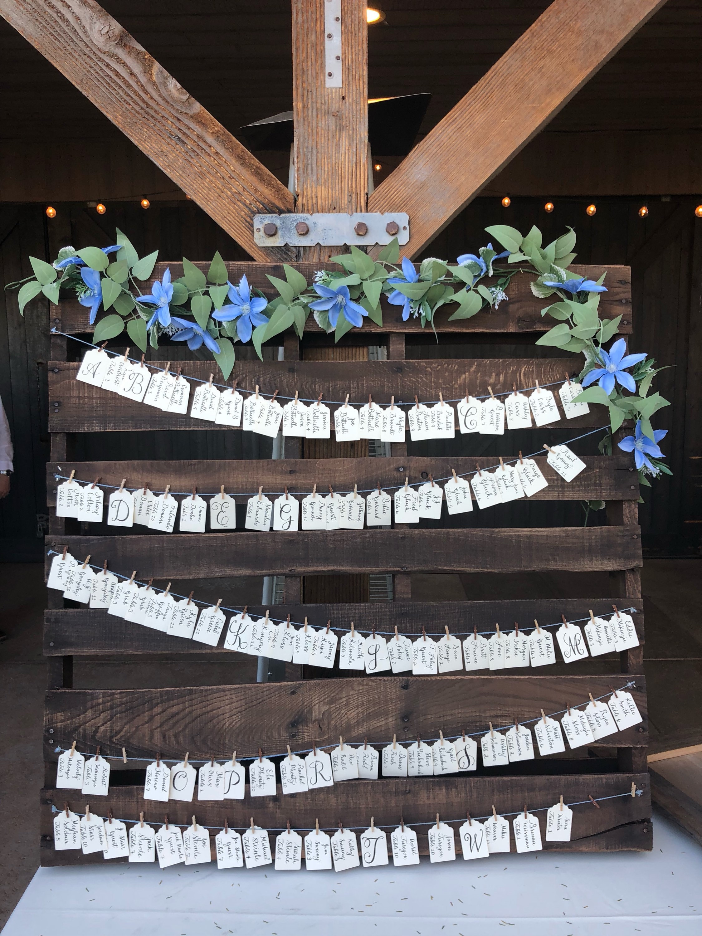 Tag Seating Chart - Etsy