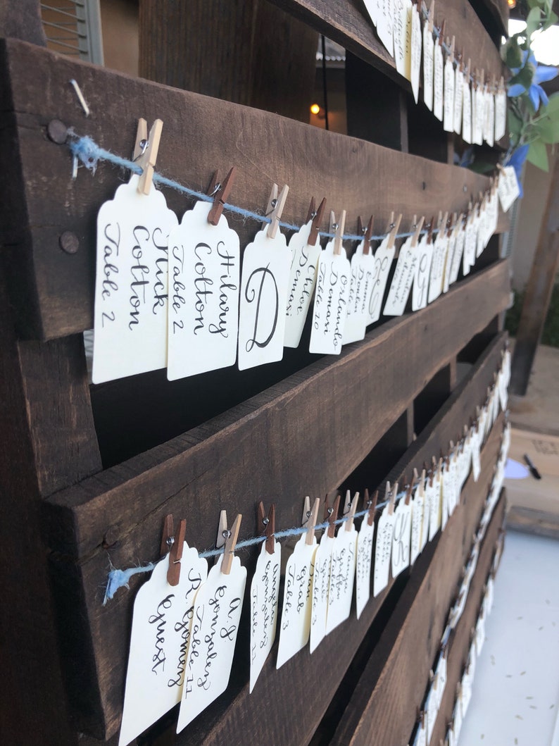 Tag Seating Chart - Etsy