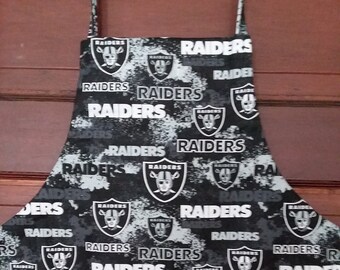 NFL Las Vegas Raiders Football Adult Sized Cotton Apron - Etsy
