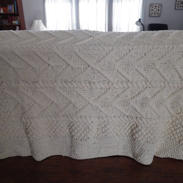 Knit Afghan - Etsy