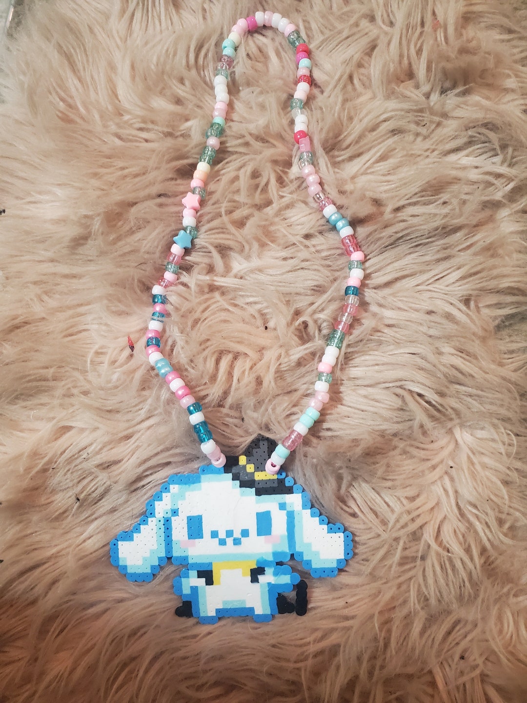 Witchy Cinnamoroll Wizard Perler Bead Necklace Sanrio - Etsy Australia