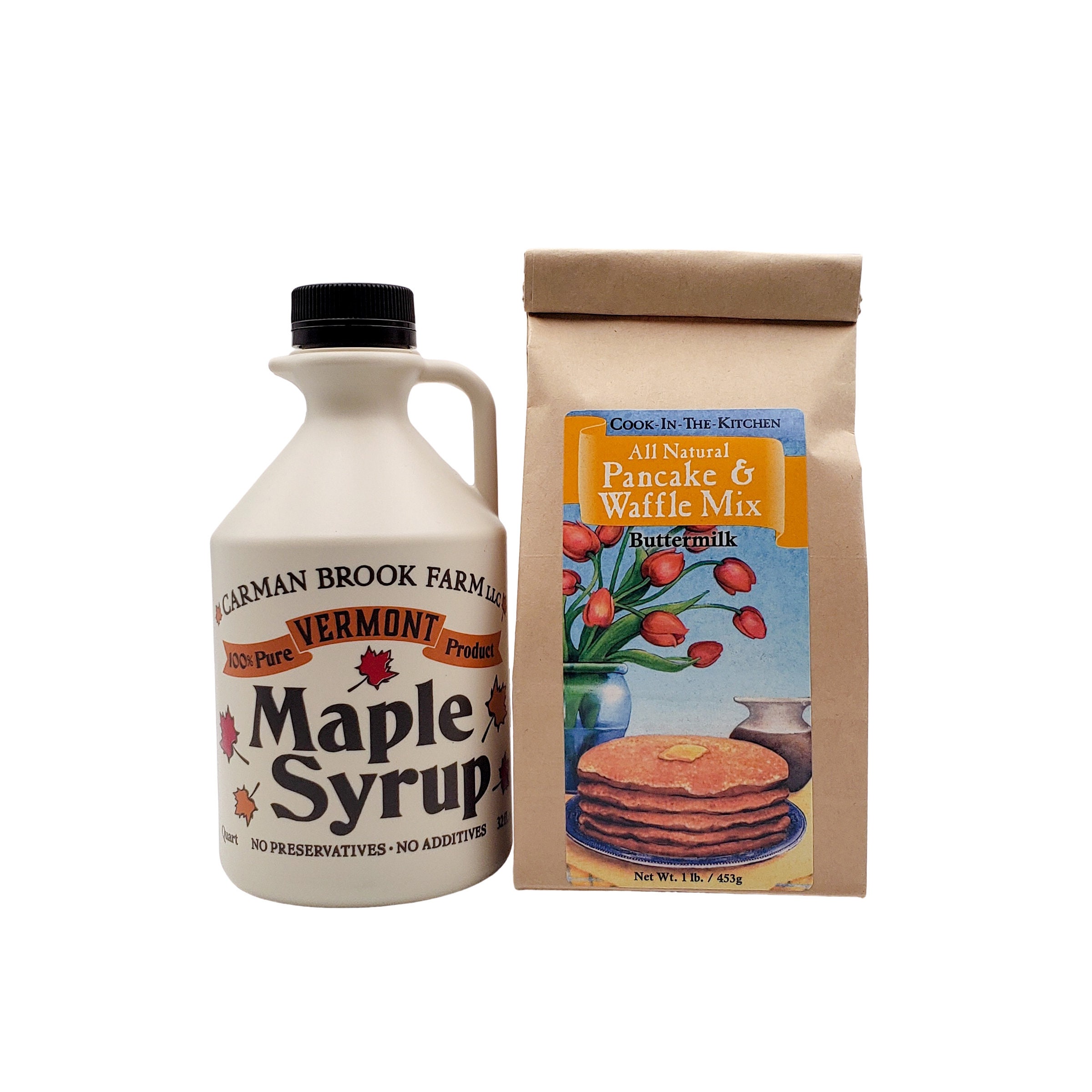 Quart of Maple Syrup & Pancake Mix Vermont Food Gift | Etsy