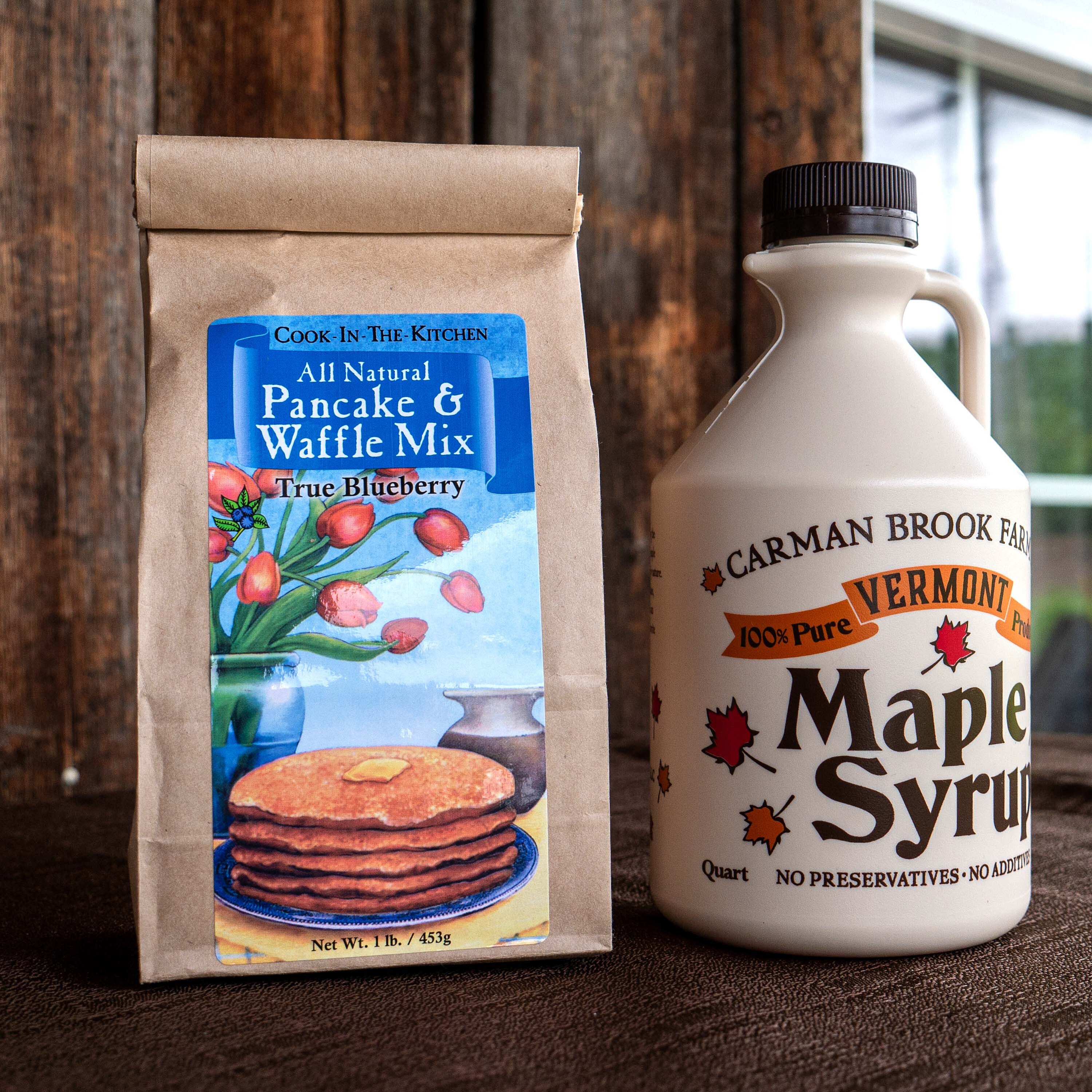 Quart of Maple Syrup & Pancake Mix Vermont Food Gift | Etsy