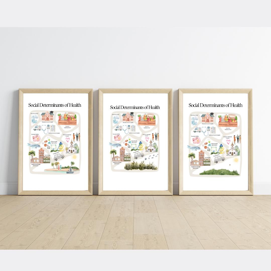 Social Determinants of Health Poster (3 Variations) - Etsy