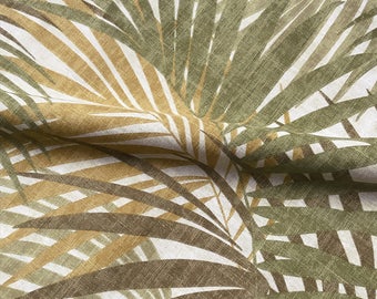 Palm leaf fabric | Etsy