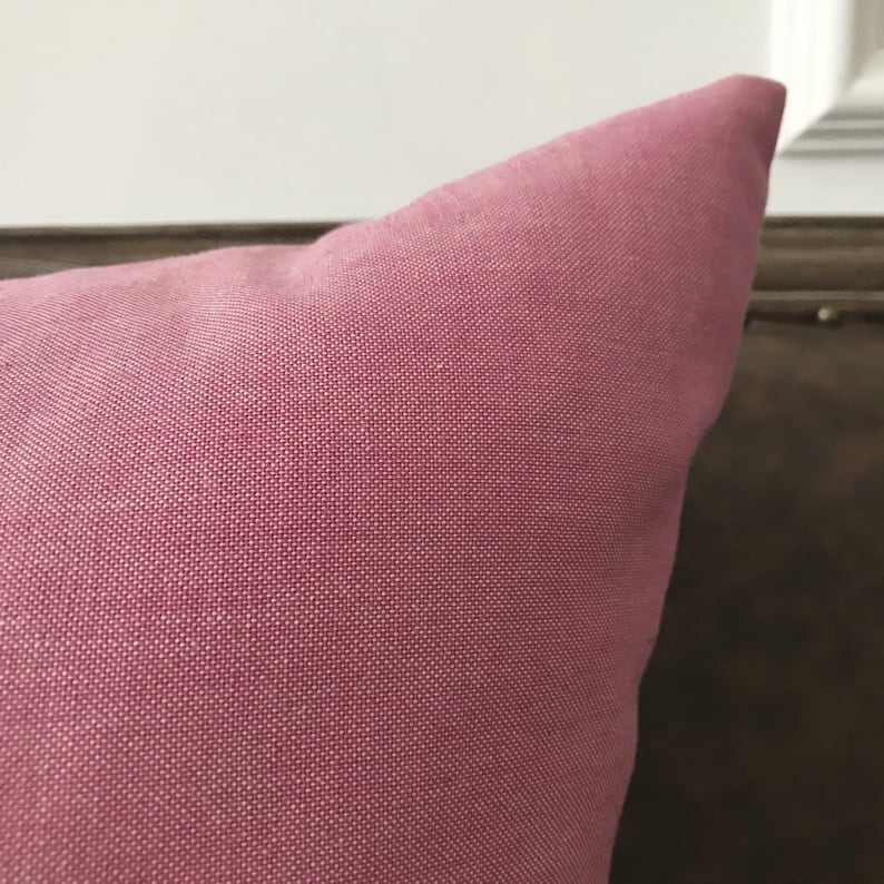 Dusty Pink Solid Throw Pillow Cover 22x22 - Etsy