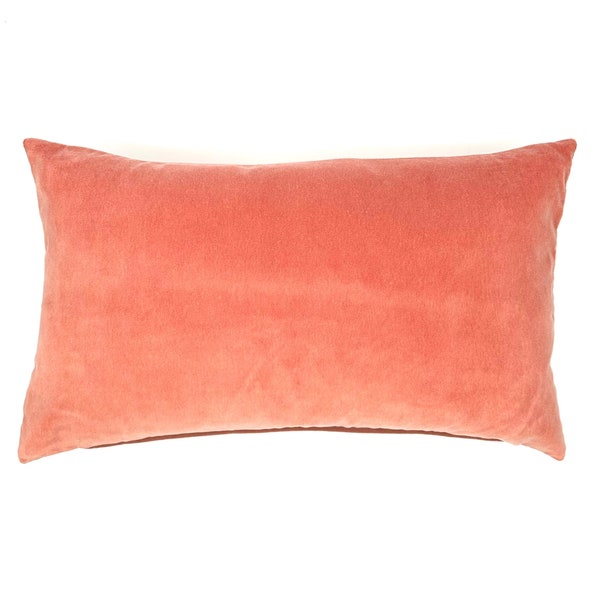 Salmon Velvet Pillow - Etsy