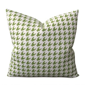 Green Houndstooth Decorative Throw Pillow Cover 17" X 17" - Etsy