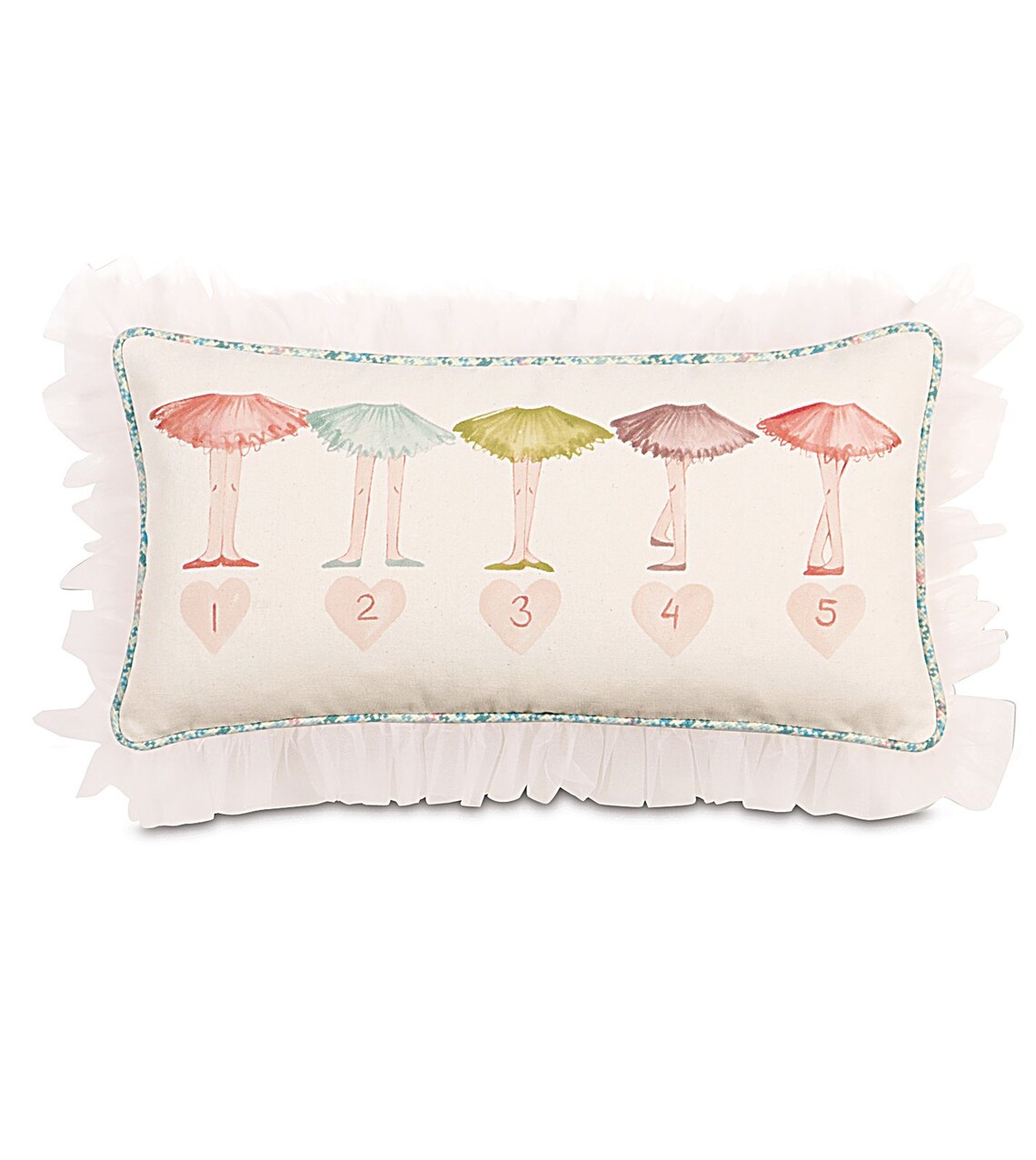 Ballet Plié Hand Painted Accent Pillow Cover 11" X 21" - Etsy