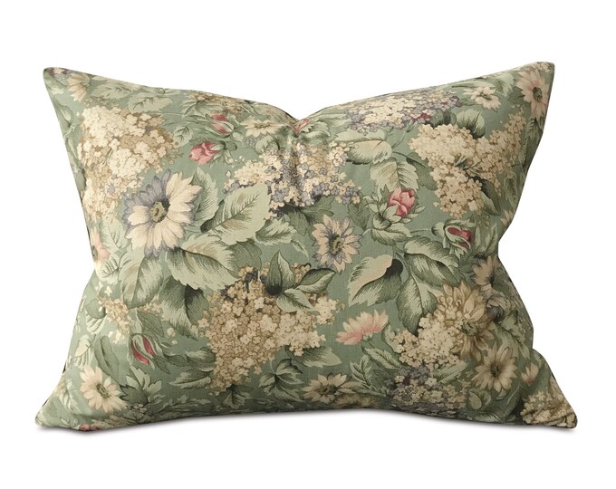 Pastel Floral English Garden Decorative Pillow Cover 15x26 - Etsy