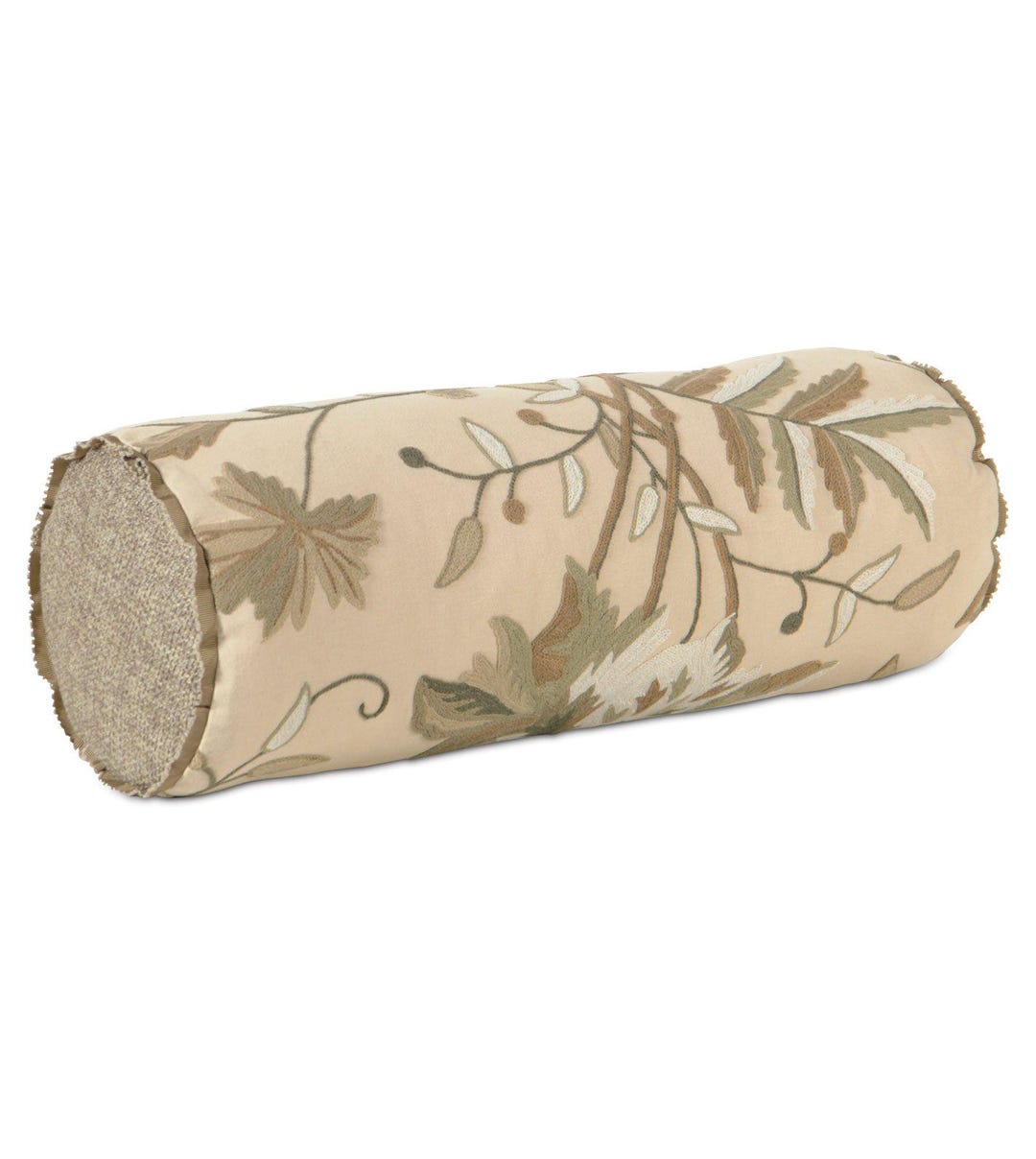Franklin Embroidered Wool Bolster Cover 9dx24 - Etsy