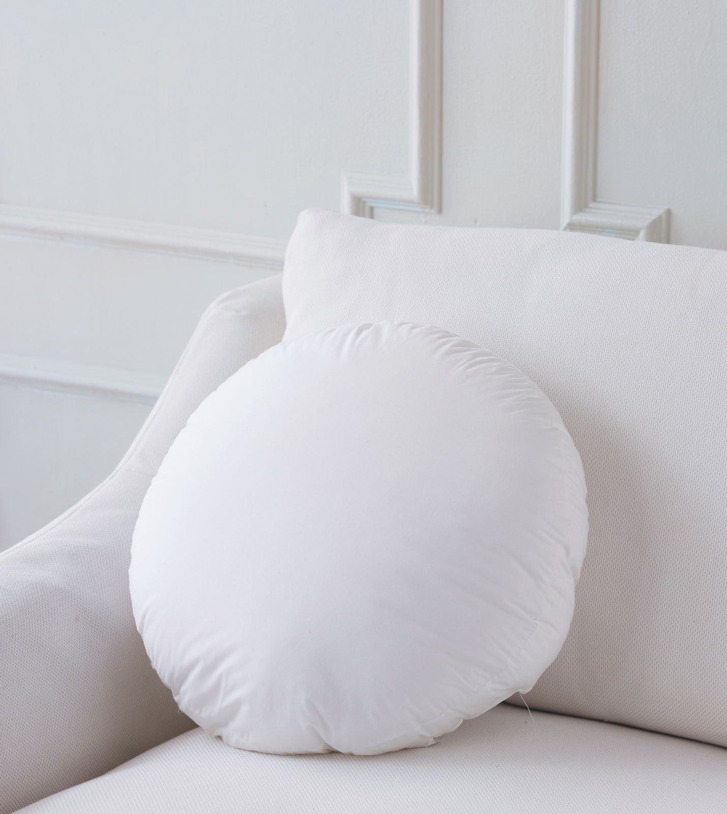 Pillow Insert - 12dx2 Round Pillow Insert - Poly/feather/blend ...