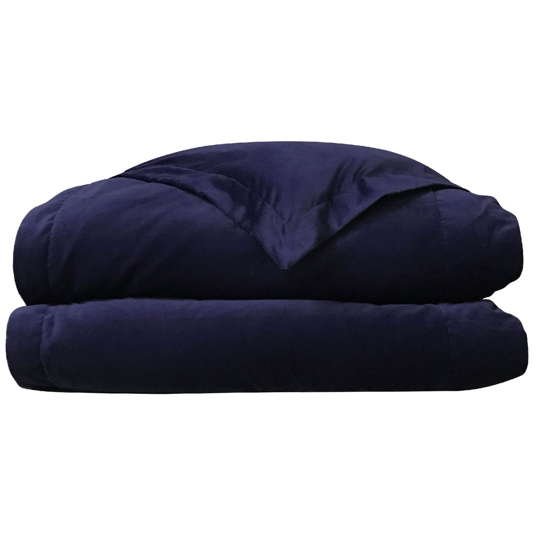 Velvet Duvet Cover in Midnight Blue - Etsy
