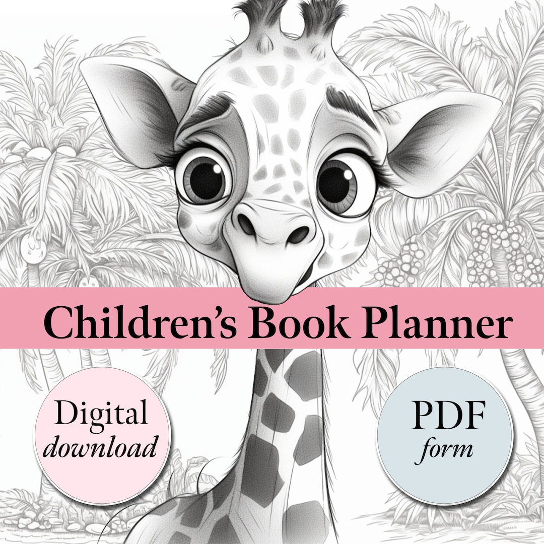 Children's Book Planner PDF Form - Etsy