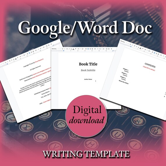 Google Word Doc Writing Template - Etsy