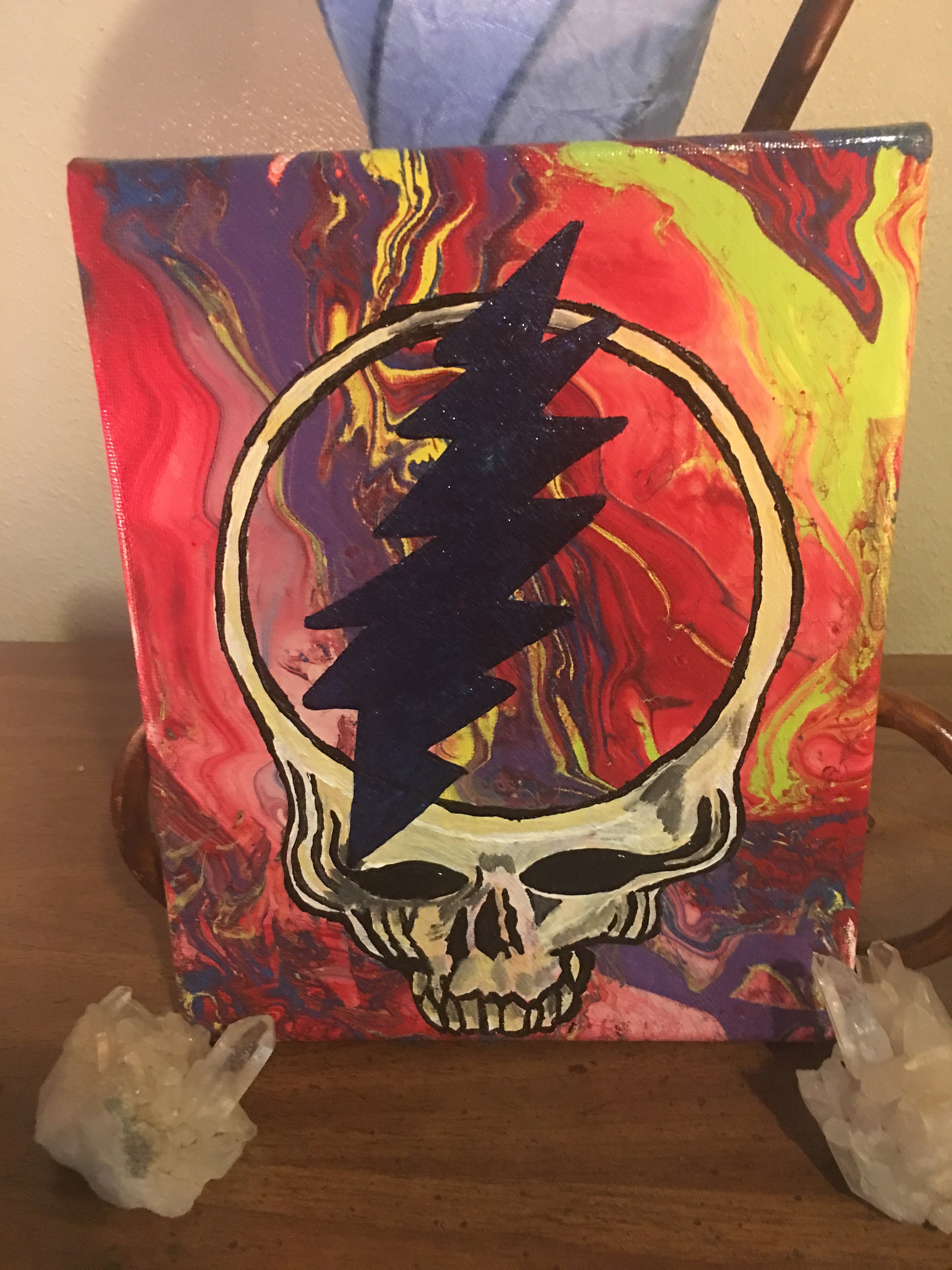 Custom GD Stealie Painting - Etsy