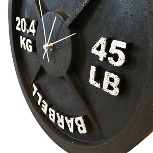 Replica 45 Lb Barbell Weight Clock - Etsy