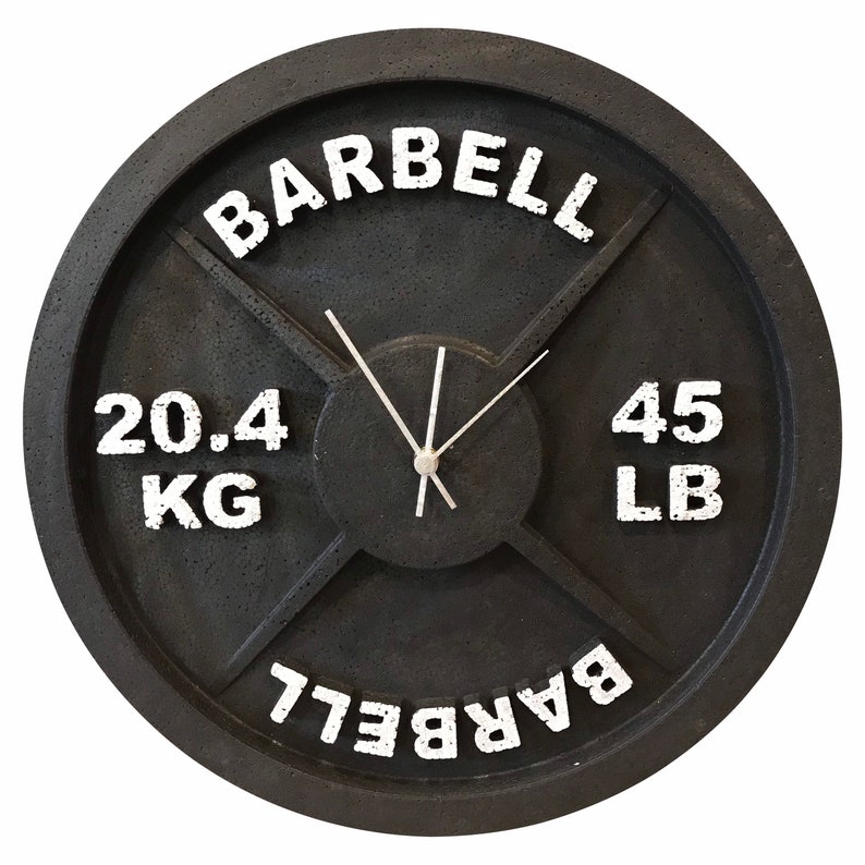 Weightlifting Gift Idea - 45 Lb Barbell Gym Wall Clock - Etsy