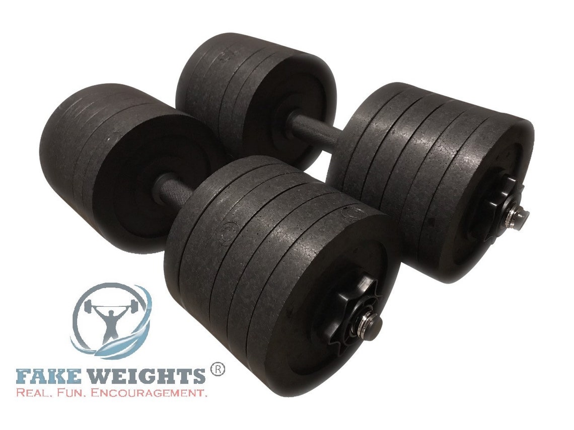 Fake Weights 18" Dumbbells Pair - Etsy