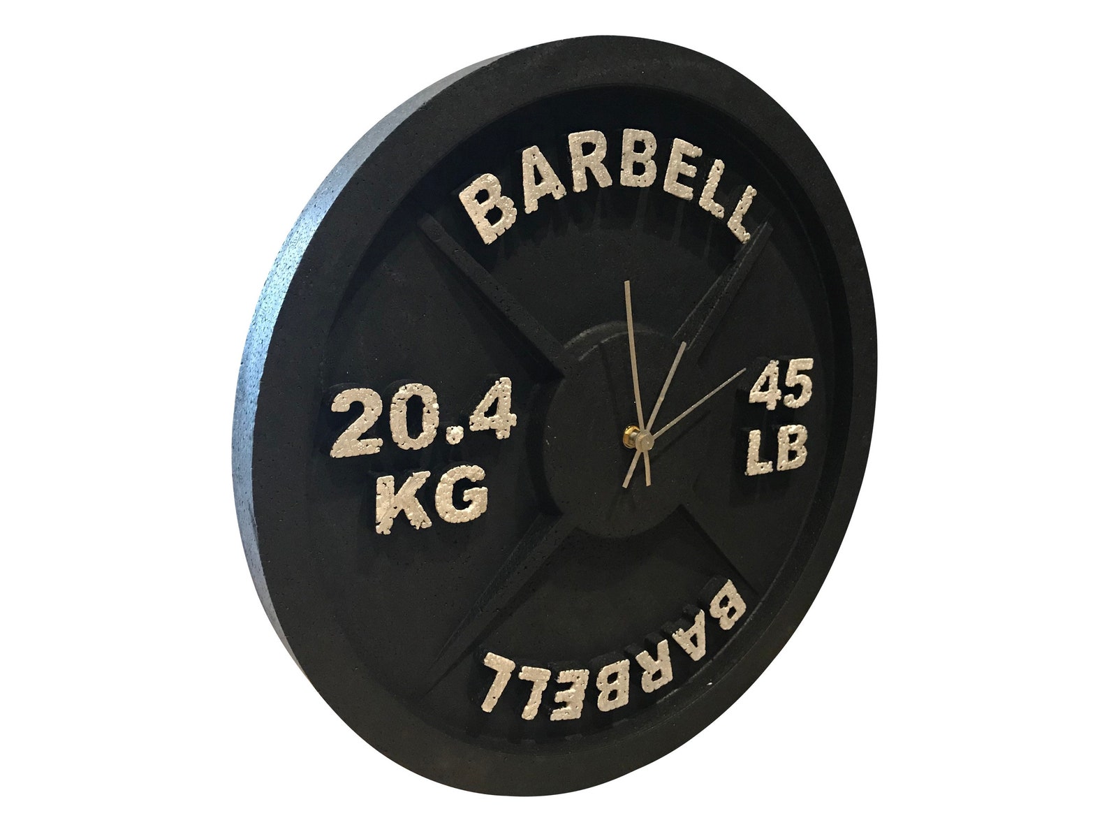 Weightlifting Gift Idea 45 Lb Barbell Gym Wall Clock - Etsy