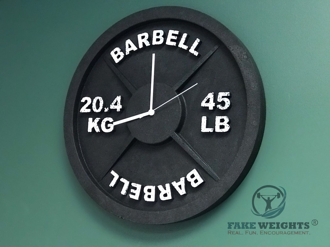 Weight Plate Wall Clock - Etsy
