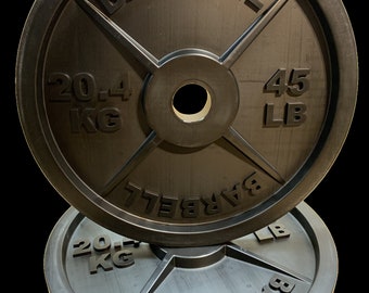 Fake Weights 1 Pair 45lb Barbell Prop Weights Set No Returns - Etsy