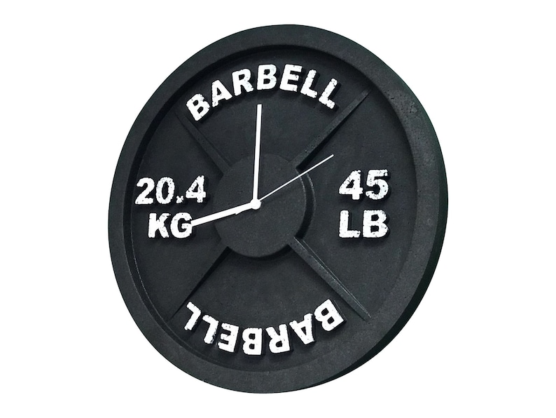 Barbell Wall Clock - Etsy