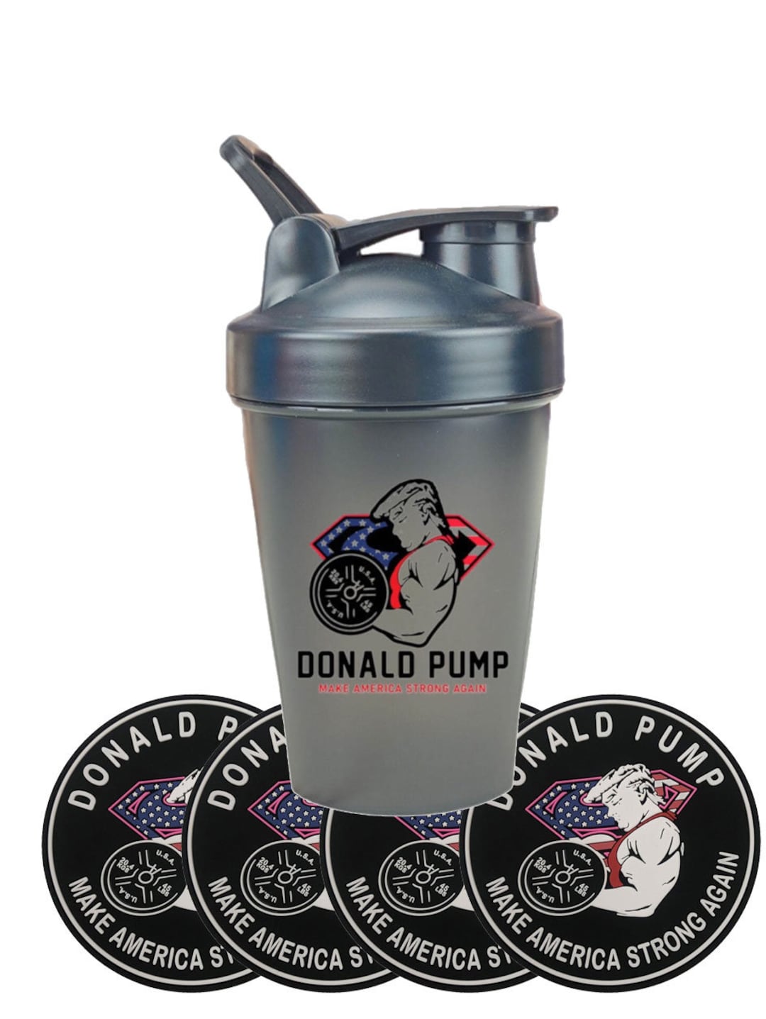 Trump 2025 Protein Shaker Bottle Set “donald Pump” Gym & Workout Gift ...